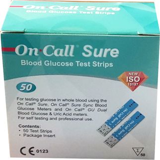 Set 50 teste glucometru On Call Sure – Introlife.ro